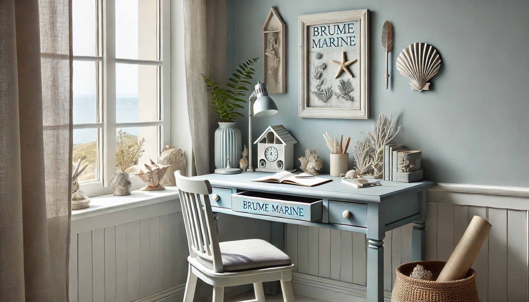 Brume Marine Chalk Paint Ideas for Desk: Coastal to Vintage Designs