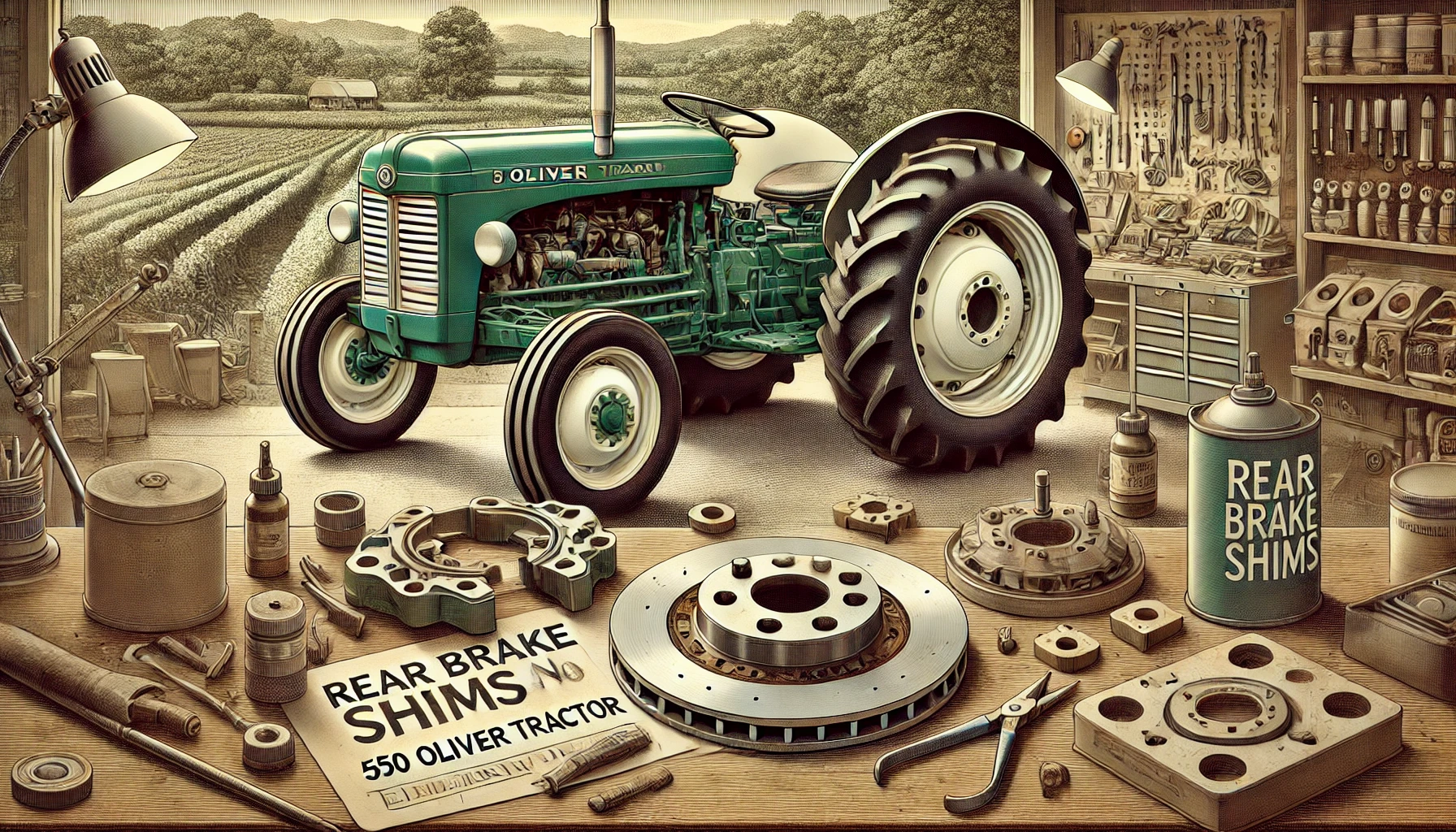 Rear Brake Shims on a 550 Oliver Tractor: Function, Signs of Wear, and ...
