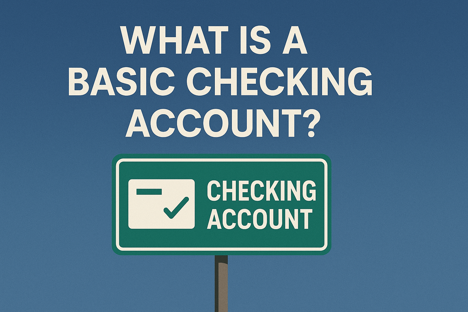 What Is a Basic Checking Account? » businessstable.com